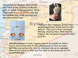 Prophet shu’aib | PPTX