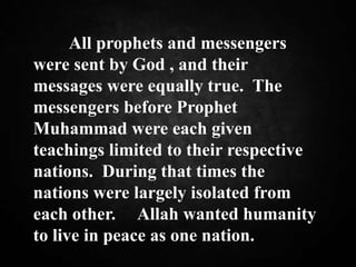 Prophets of islam | PPTX