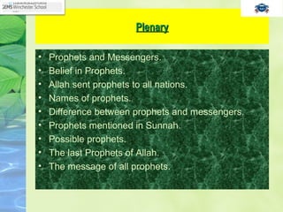 Prophets of islam yr 9 ppt by m uhammad javed iqbal | PPT