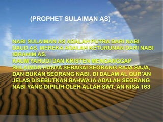 (Prophet sulaiman as) fix | PPTX