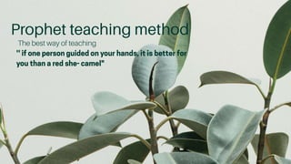 Prophet teaching method (1) | PPT