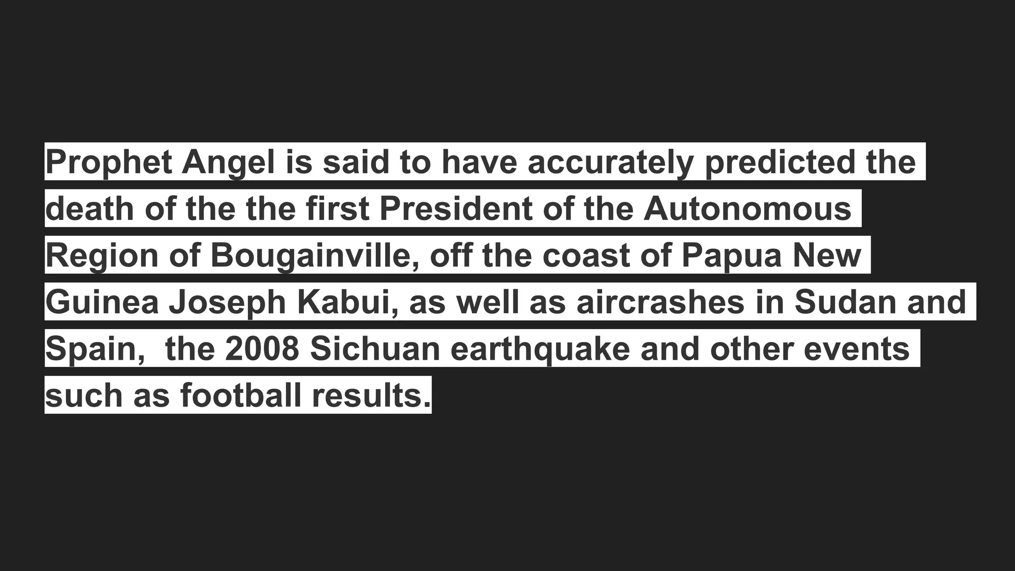 Prophet uebert angel, sr. | PPT