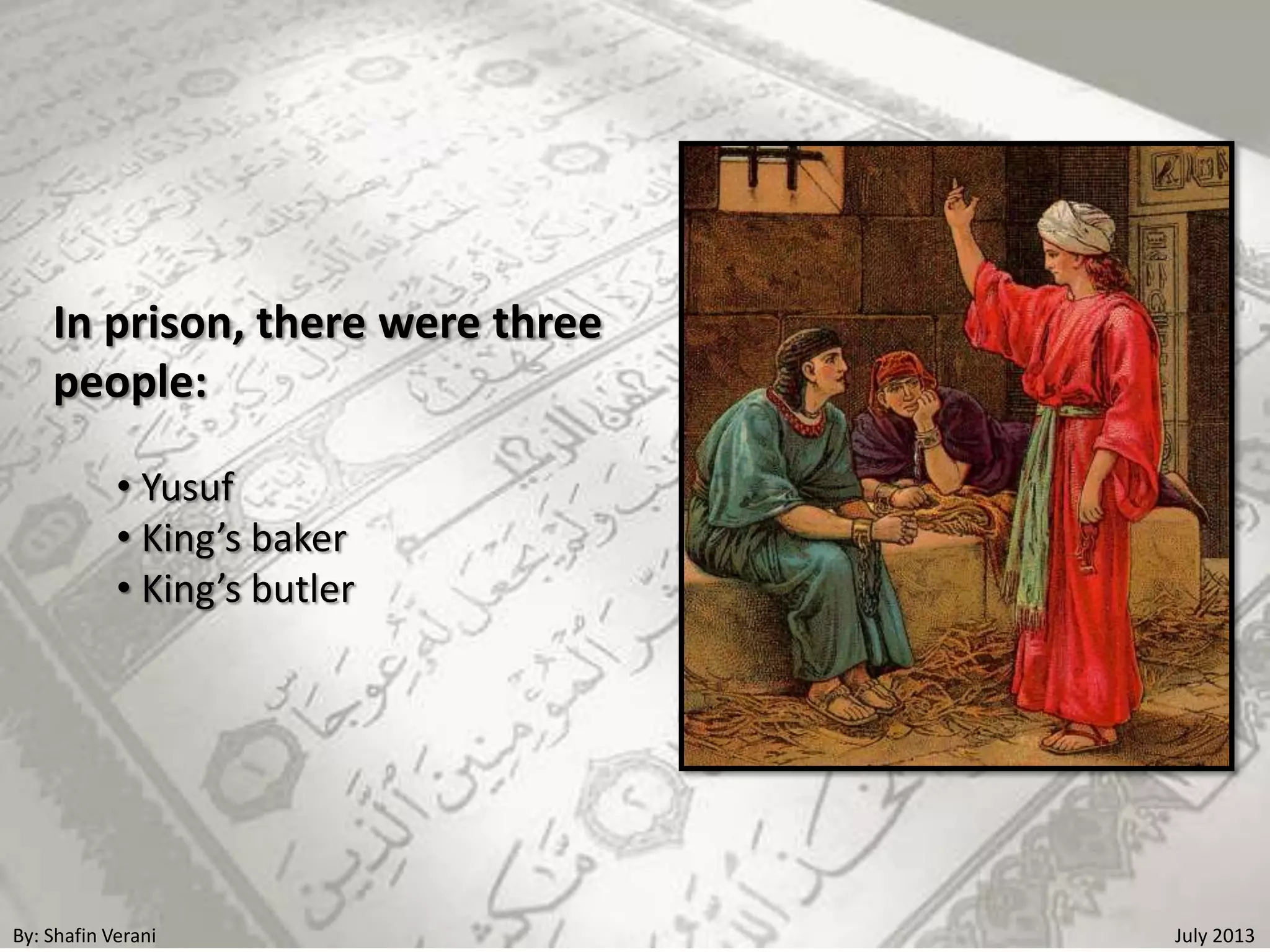 Story of Prophet Yusuf | PPTX | Islam | Religion & Spirituality