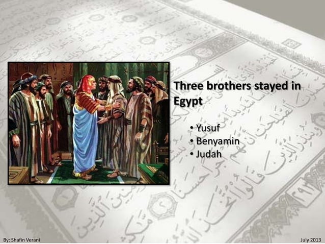 Story of Prophet Yusuf | PPTX | Islam | Religion & Spirituality