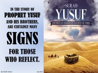 Story of Prophet Yusuf | PPTX | Islam | Religion & Spirituality