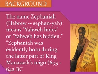Prophet zephaniah | PPTX