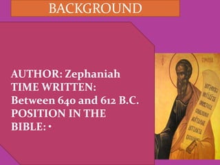 Prophet zephaniah | PPTX