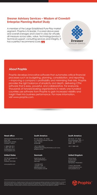 Prophix fc brochure slideshare | PDF