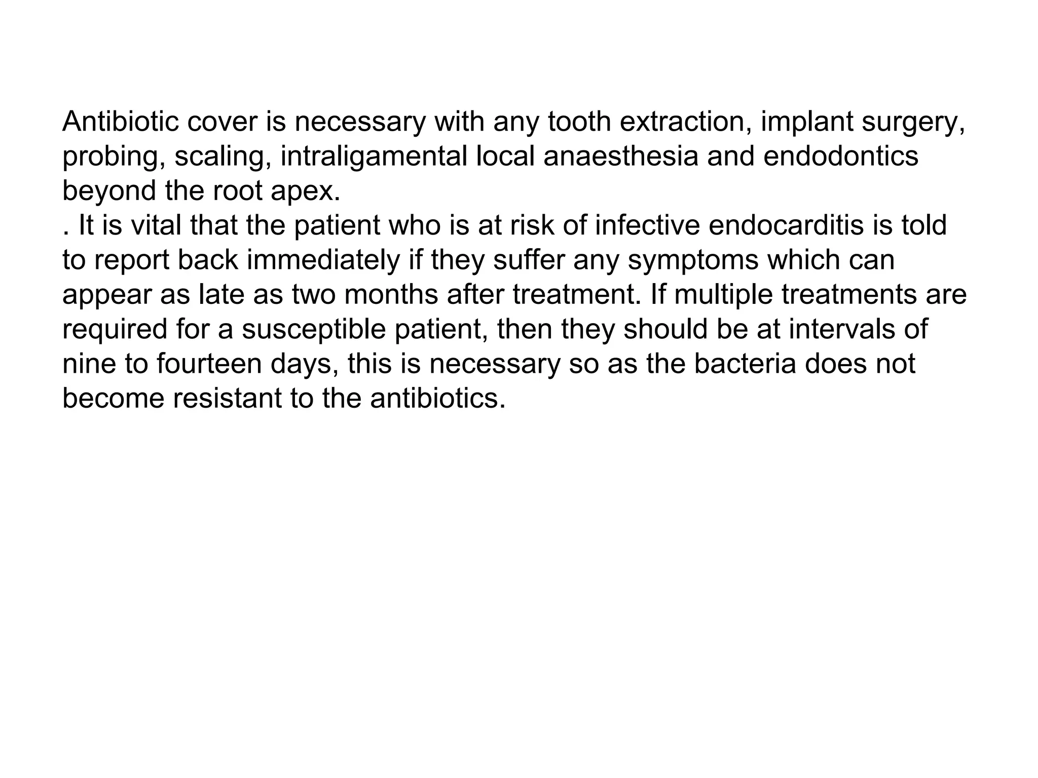 Prophylactic antibiotic coverage in dentistry | PPT