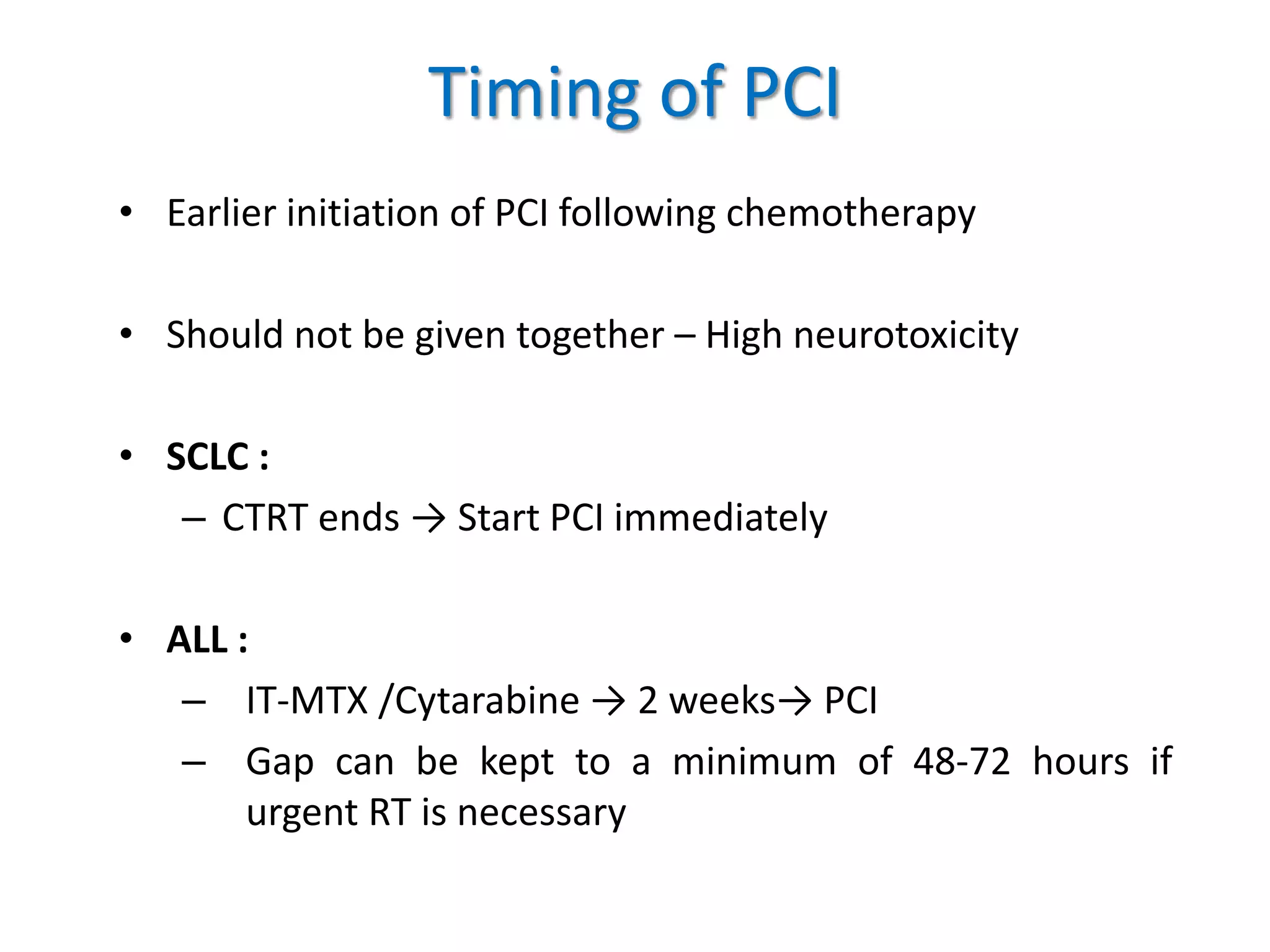 Prophylactic cranial irradiation | PPTX