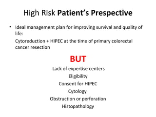 Prophylactic Cytoreduction and HIPEC | PPT