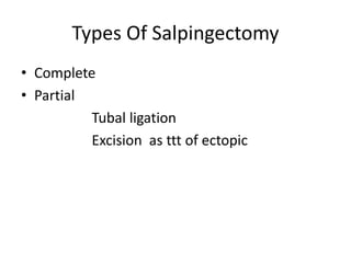 Prophylactic salpingectomy for reducing risk of ovarian cancer | PPTX