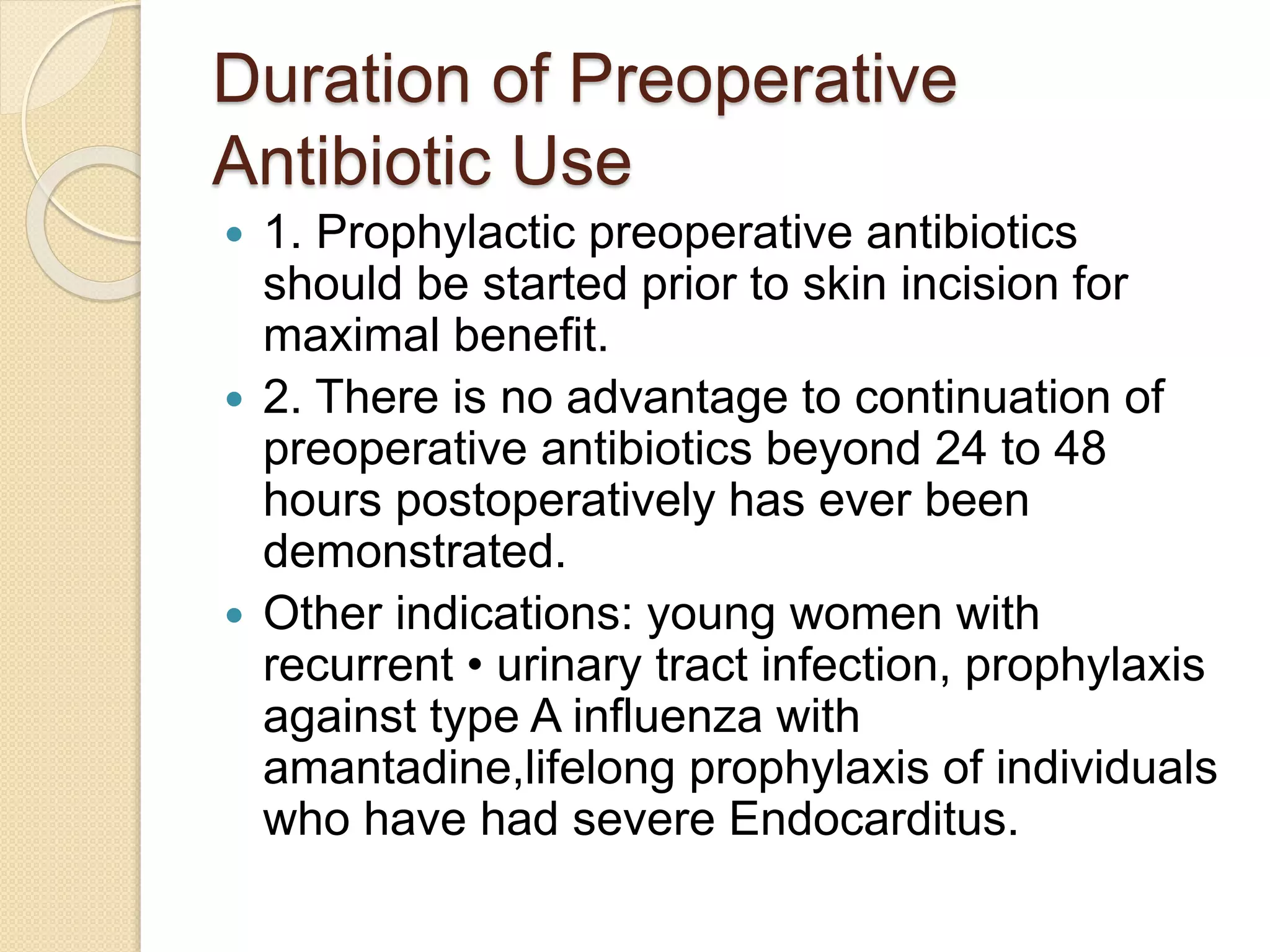 Prophylaxis and empirical uses of antibiotics | PPTX