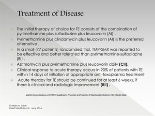 Prophylaxis and treatment of opportunistic infections in HIV patients ...