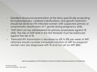 Prophylaxis and treatment of opportunistic infections in HIV patients ...