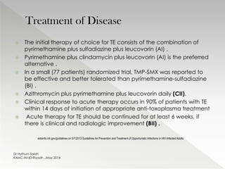 Prophylaxis and treatment of opportunistic infections in HIV patients ...