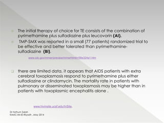 Prophylaxis and treatment of opportunistic infections in HIV patients ...