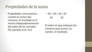 Propiedades de-la-suma-y-la-multiplicación exposición | PPTX