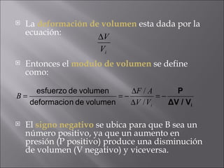 PROPIEDADES ELASTICAS DE LOS SOLIDOS | PPT