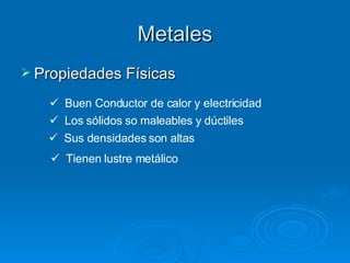 Ejemplos De Semimetales