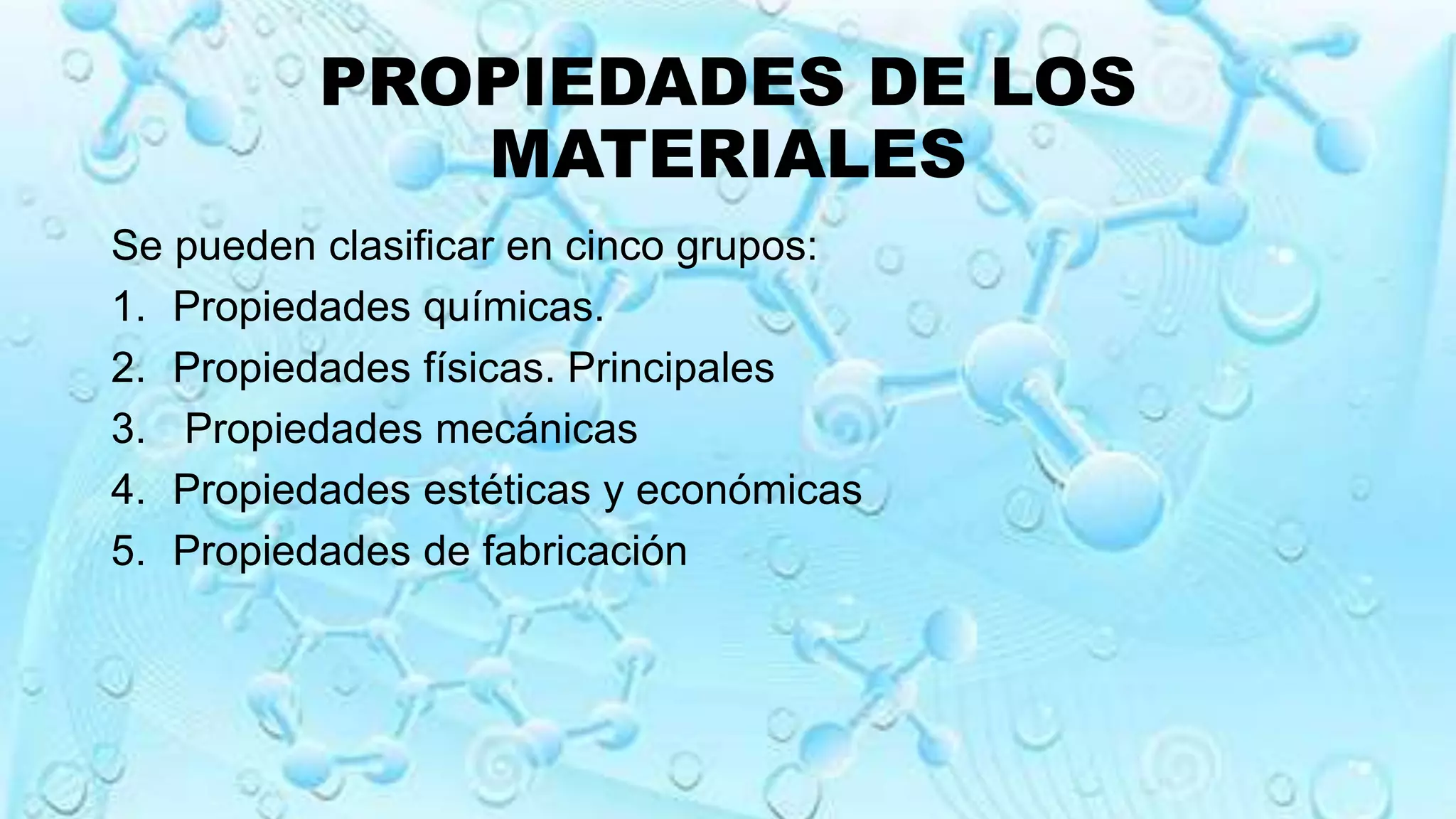 Propiedades y estructuras de los materiales | PPTX