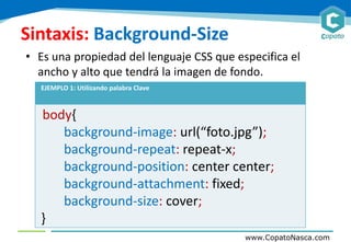 Propiedades CSS - Background | PPTX