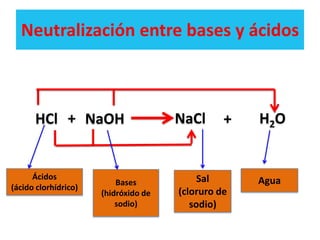 Propiedades de ácidos y bases | PPTX