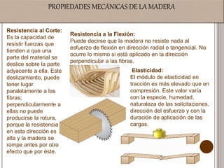 Propiedades de la madera | PPTX