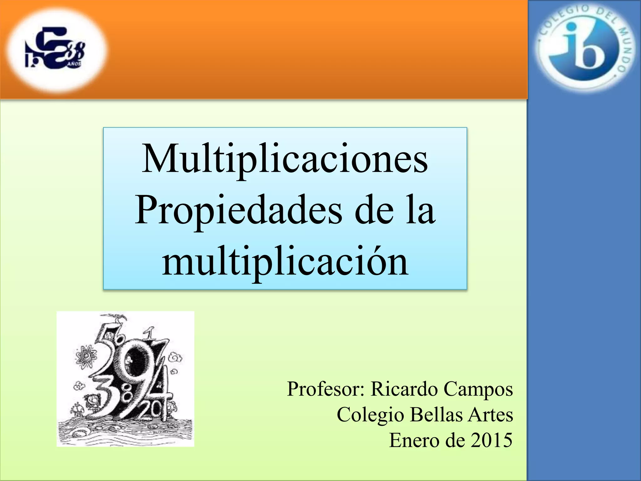 Propiedades de la multiplicacion | PPTX