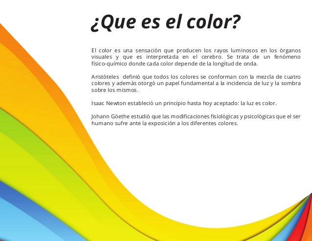 Propiedades y tipologia del color