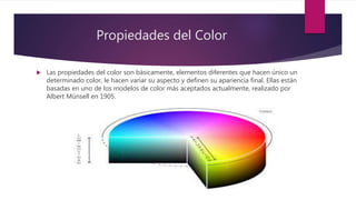 Propiedades del color y escala de valores