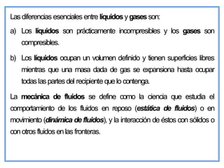 Propiedades de los fluidos. de ingeniería | PPTX