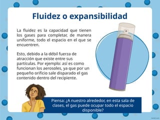 PROPIEDADES DE LOS GASES: EXPANSIBILIDAD, COMPRESIÓN | PPTX