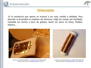 Propiedades de los minerales | PPTX