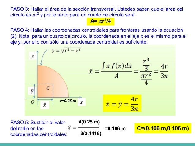 Propiedades de secciones planas transversales en vigas