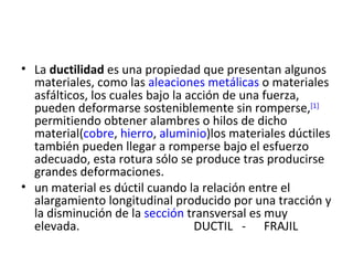 Propiedades fisicas de los materiales | PPT