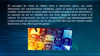 PROPIEDADES GENERALES DE LOS MATERIALES METALICOS | PPTX