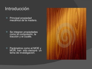 Propiedades mecánicas de la madera1 | PPT