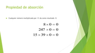 Propiedades multiplicacion enteros | PPTX