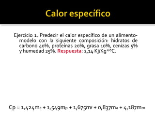 Propiedadestermicasdelosalimentos | PPT