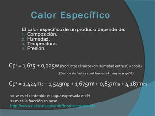 Propiedadestermicasdelosalimentos | PPT