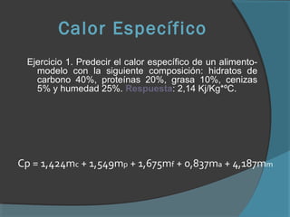 Propiedadestermicasdelosalimentos | PPT