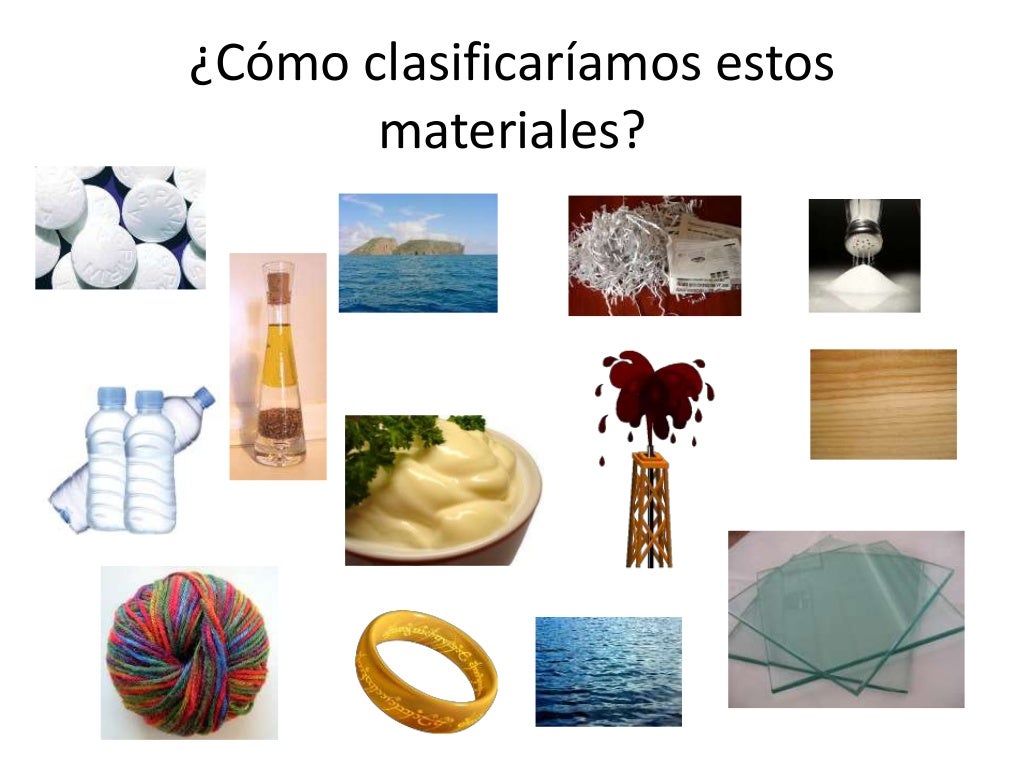 Propiedades y clasificación de materiales