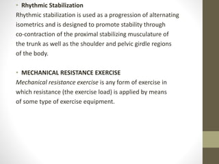 Propioceptive neuromuscular facilitation | PPTX