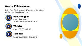 PROPOSAL JOB FAIR UPT SMKN 4 Soppeng 2024pptx | PPTX
