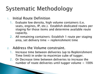 Tugger Route Generation - Flow Planner - Dr. Dave Sly | PDF