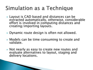 Tugger Route Generation - Flow Planner - Dr. Dave Sly | PPT