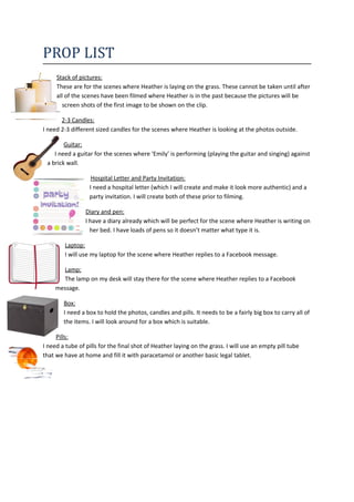 Prop list | DOC