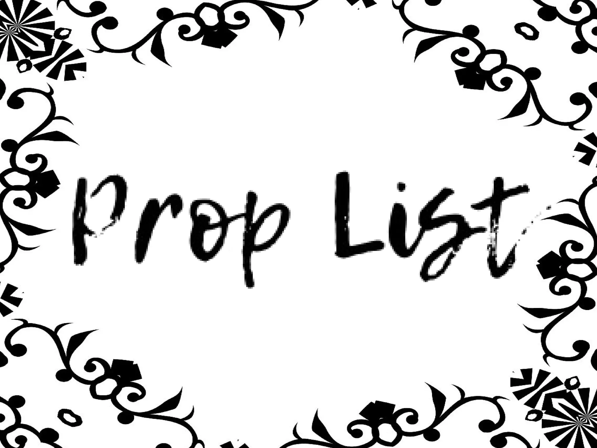 Prop list | PPT