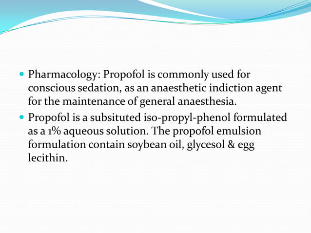 Propofol | PDF | Chemistry | Science